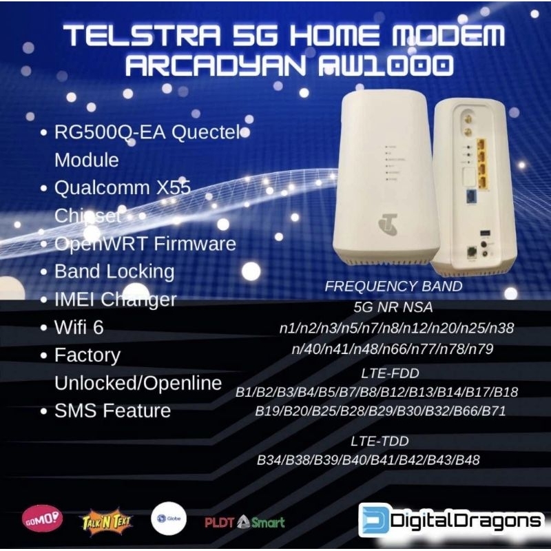 5G TELSTRA ARCAYDYAN AW1000 modem | Shopee Philippines