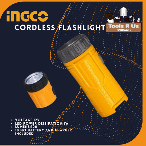 INGCO Cordless Flashlight CWLI1223 | CORDLESS TOOLS | MERVILLE | Shopee ...