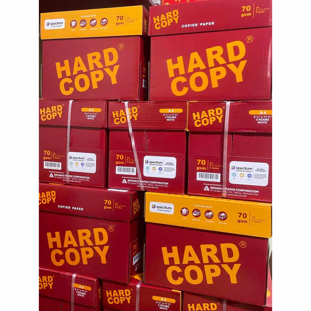Hardcopy Copy Paper long short A4 Size Bond Paper 5reams (500 Sheets ...