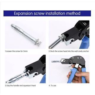 Metal Hollow Anchor Installer Tension Hollow Gecko Gun Rivet Gun Wall ...