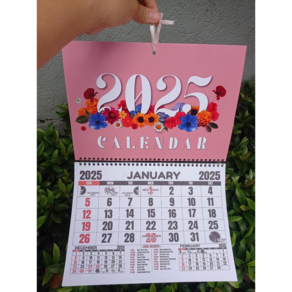 Year 2025 Calendar 1 Months with Holidays 70 Gsm Paper Wall Calendar ...