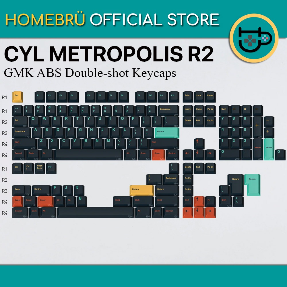 GMK CYL METROPOLIS R2 ABS Double-Shot Keycaps | Shopee Philippines
