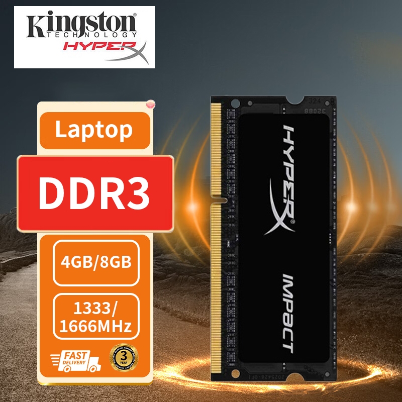 【Local】4GB 8GB Kingston Hyperx Laptop RAM DDR3 DDR3L 1.35V 1600MHZ SODIMM memory for notebok ...