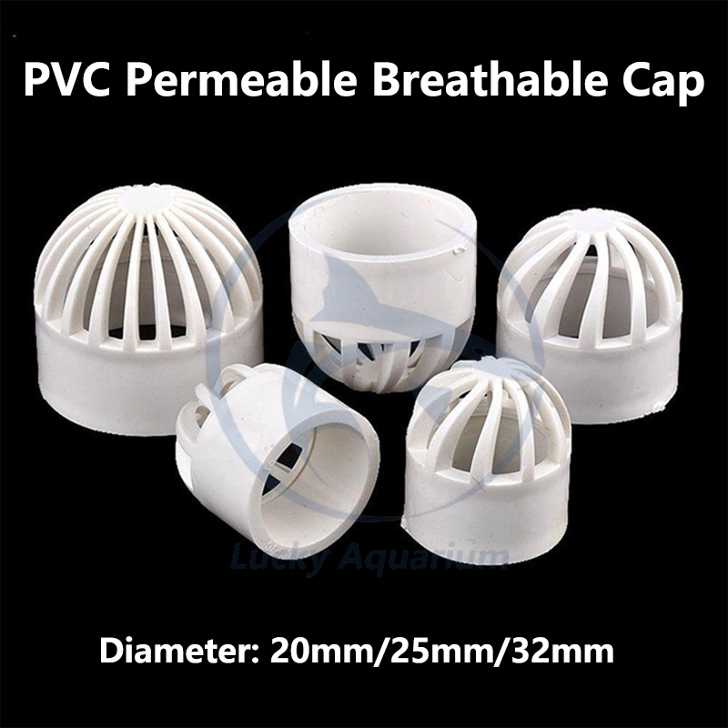 Breathable cap PVC water tank hood vent cover connector fittings Fish ...