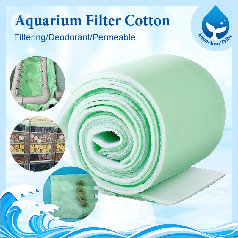 Fish Tank Filter Cotton Reusable Aquarium Cotton Filter Media High ...