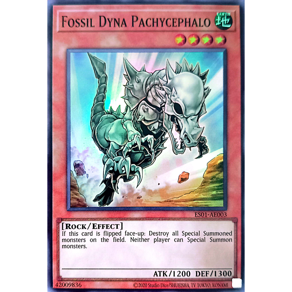 ES01-AE003 Fossil Dyna Pachycephalo SR SCR YUGIOH CARD | Shopee Philippines