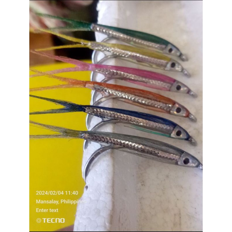 Dilis DIY for Trolling, Fishing (Stainless Yamato Hook no.1/0) 1 piece ...