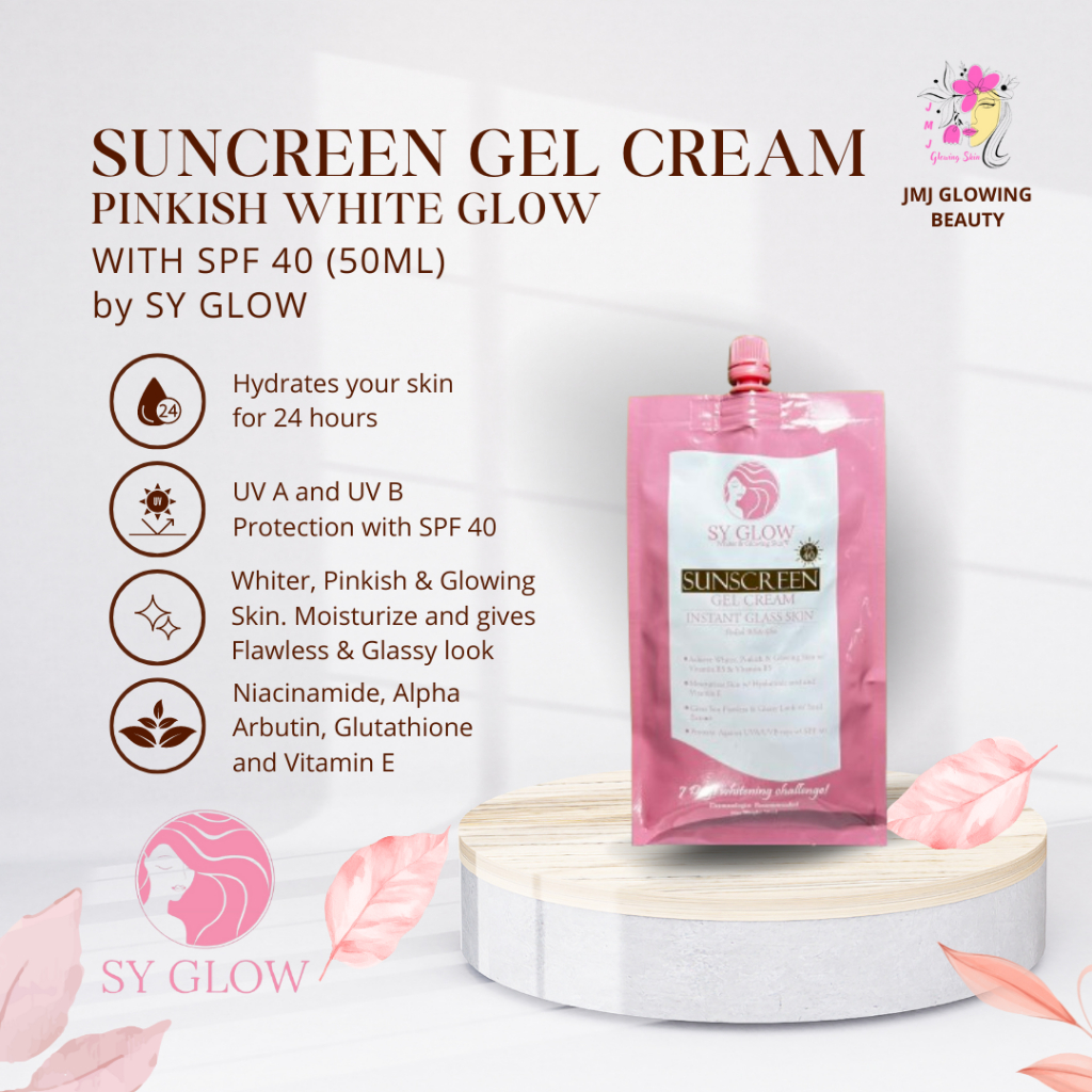 INSTANT GLASS SKIN SUNSCREEN SY GLOW SPF 40 | Shopee Philippines