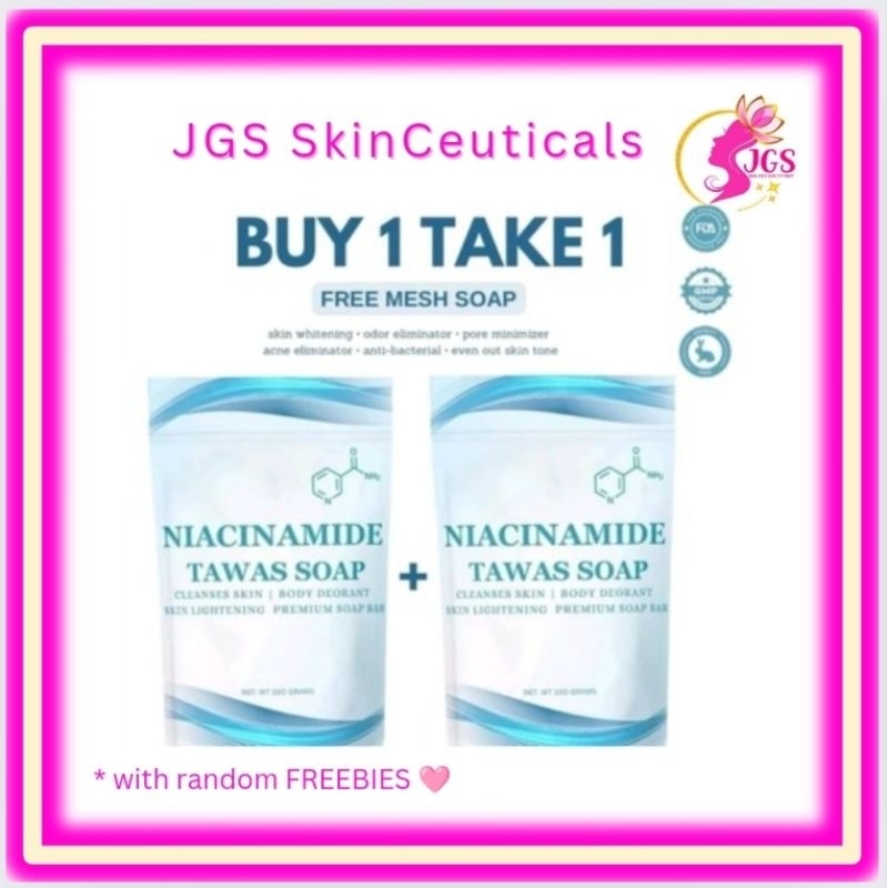 NIACINAMIDE TAWAS SOAP CLEANSES SKIN/BODY DEODORANT/SKIN LIGHTENING/PREMIUM SOAP BAR 100G ...