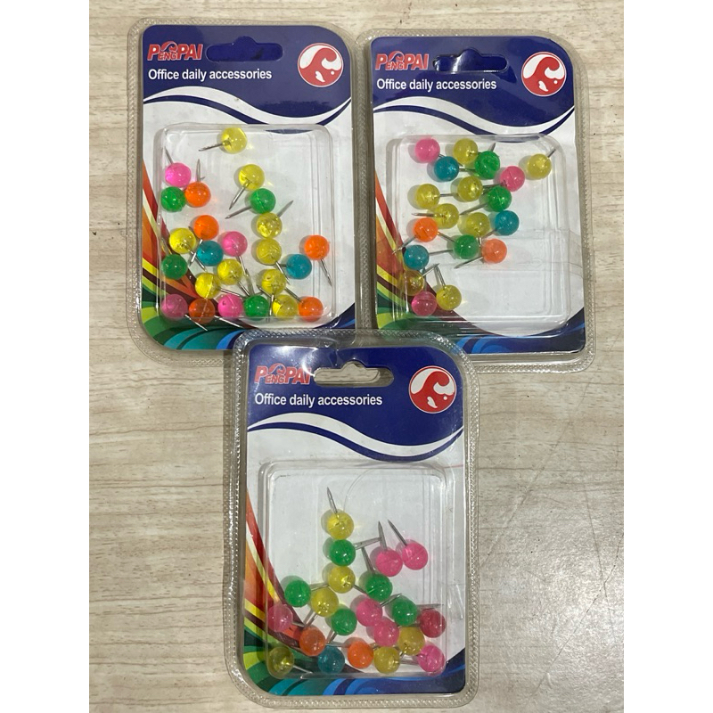 #3-B 3packs Office Push pin | Shopee Philippines