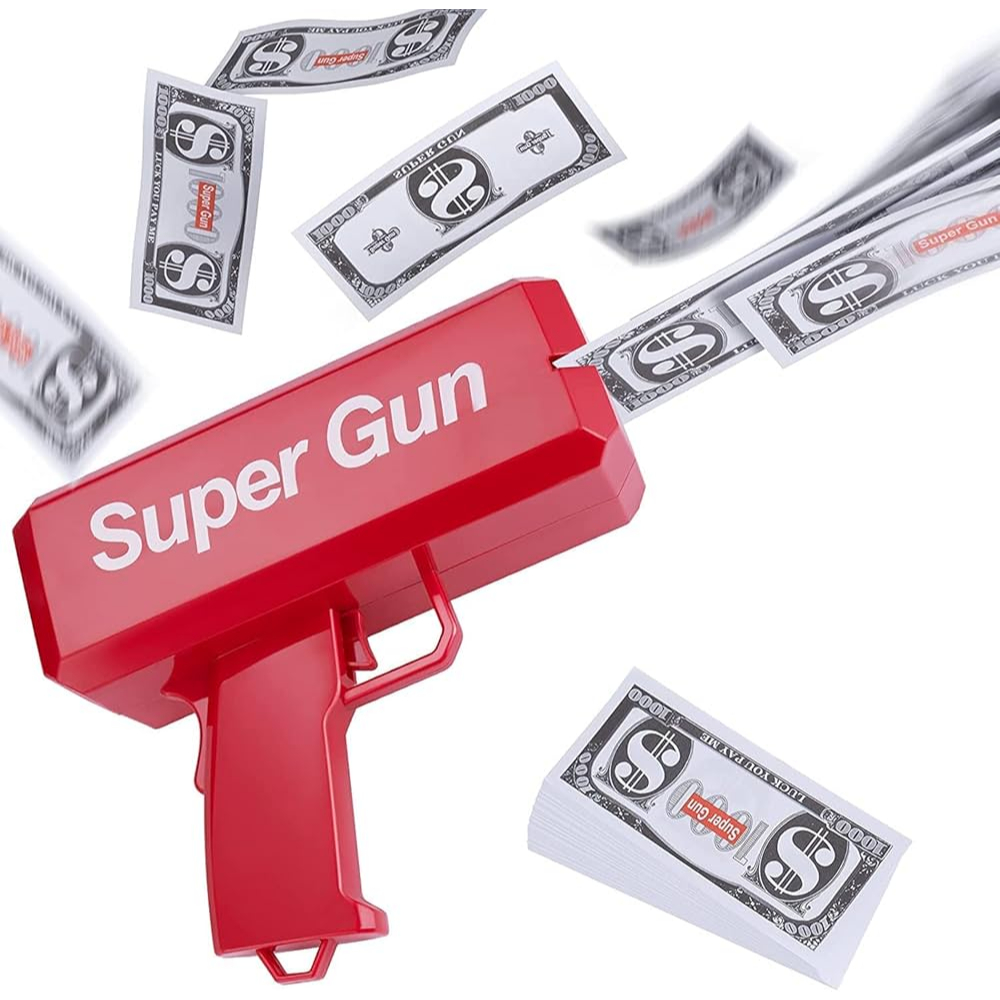 Agar.Shop Money Gun Shooter Prop Guns for Games Parties Red Pink Black ...