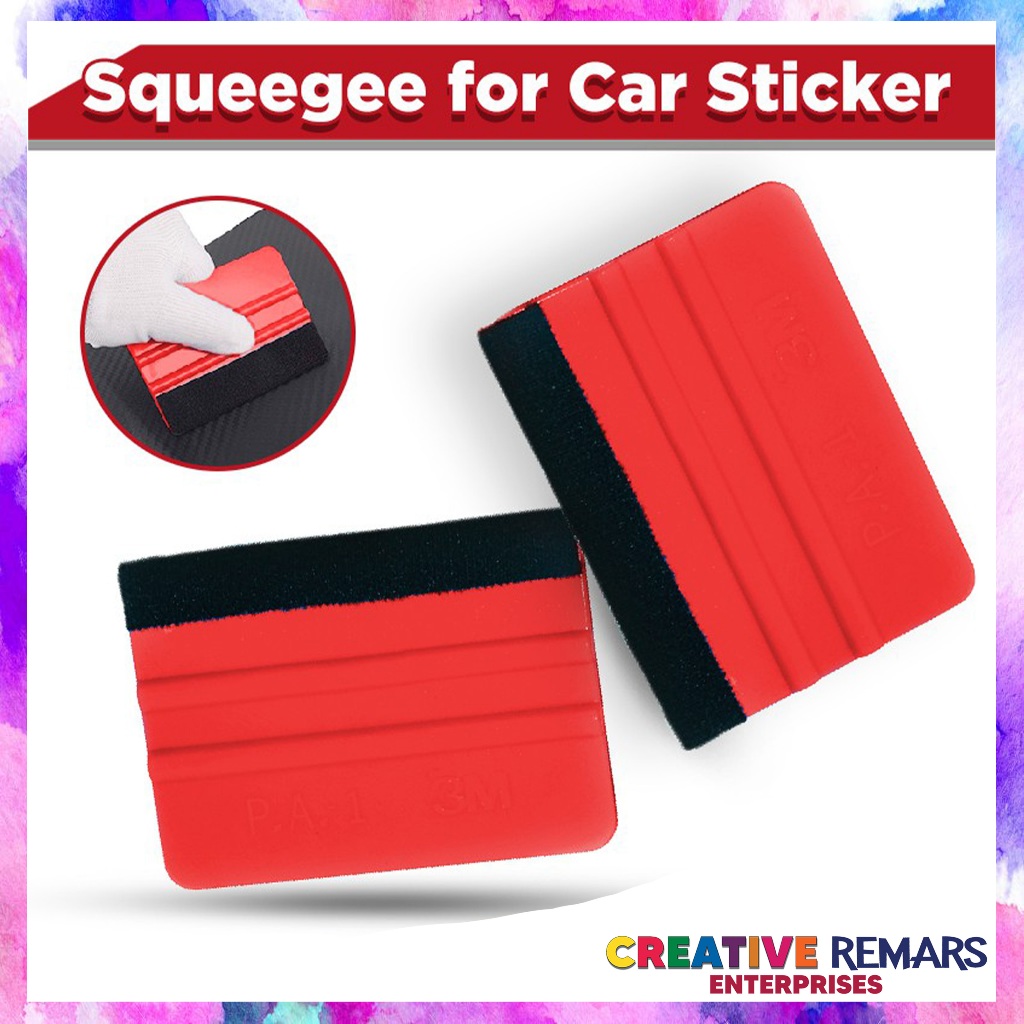Squeegee with Fabric Felt Scraper For Car Sticker Decals Application ...