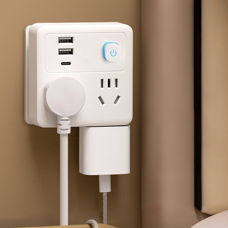 Dailyhome Plug Outlet Extender Splitter Power Plug Adaptor with USB ...