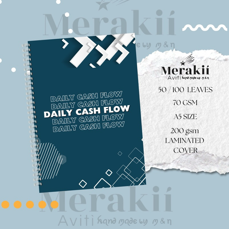 DAILY CASH FLOW NOTEBOOK | A5 | Shopee Philippines