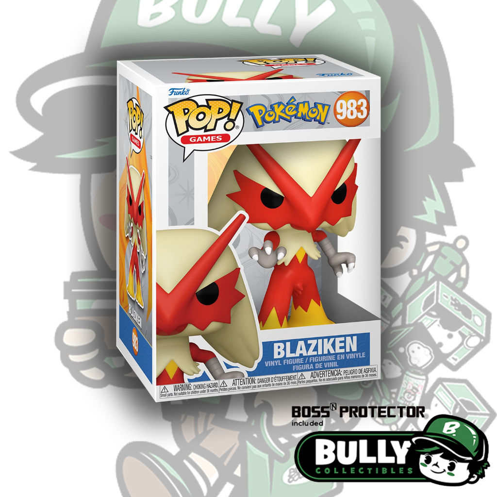 Funko POP! Games: Pokemon - Blaziken 983 With Boss Protector | Shopee ...