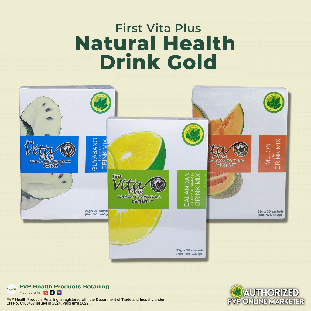 First Vita Plus Natural Health Drink Gold Guyabano Dalandan Melon | Shopee Philippines