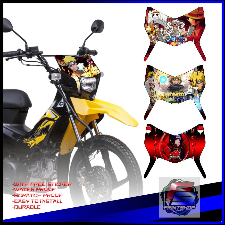 XRM trinity Cowling Headlight Front only sticker honda durable and high ...