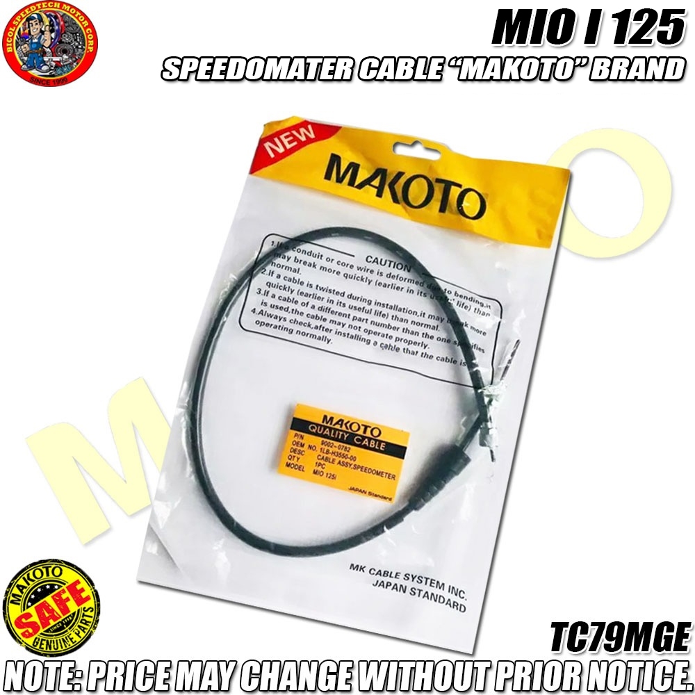MAKOTO MIO I 125 SPEEDOMETER CABLE (TC79MGE) | Shopee Philippines