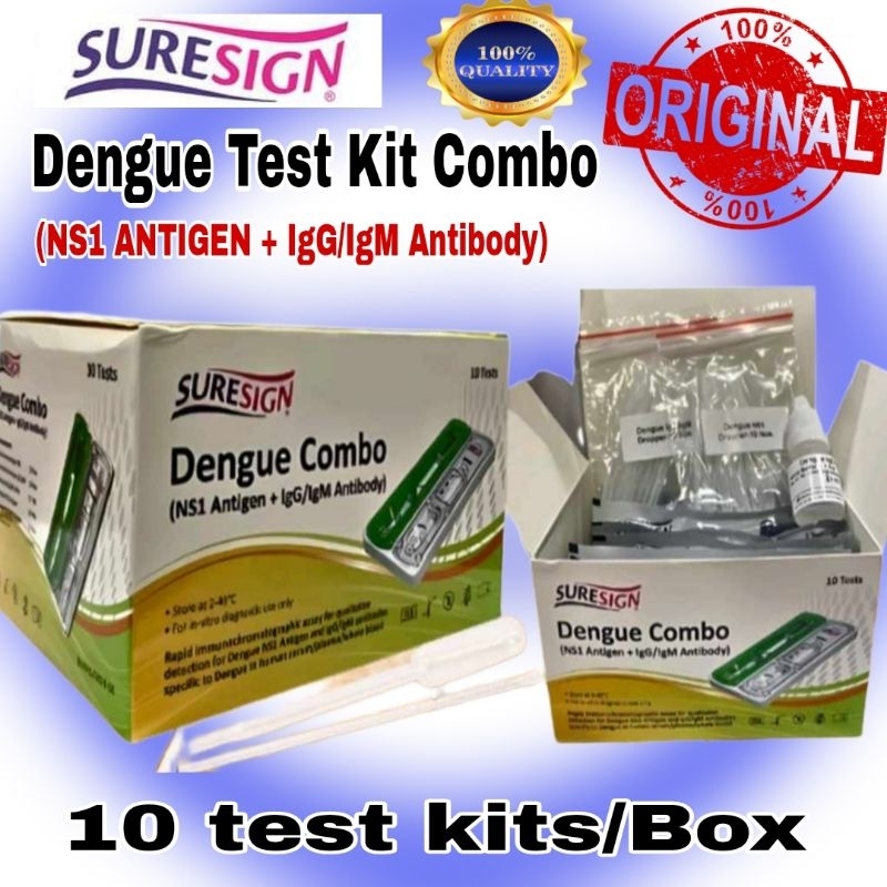 Dengue Duo Test Kits (NS1 Antigen + IgG/IgM Antibody) 10test kit/Box ...
