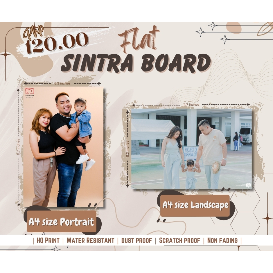 PERSONALIZED A4 Sintra board Photo tile | 3mm Sintra board photo tile ...