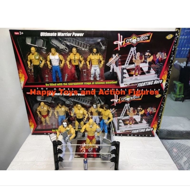 wwe superstar wrestling action figure set toy | Shopee Philippines