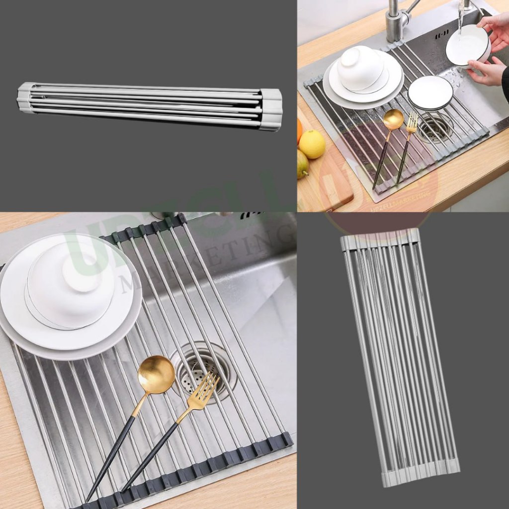Multipurpose Roll Up Drying Rack: Space-Saving Kitchen Solution for ...
