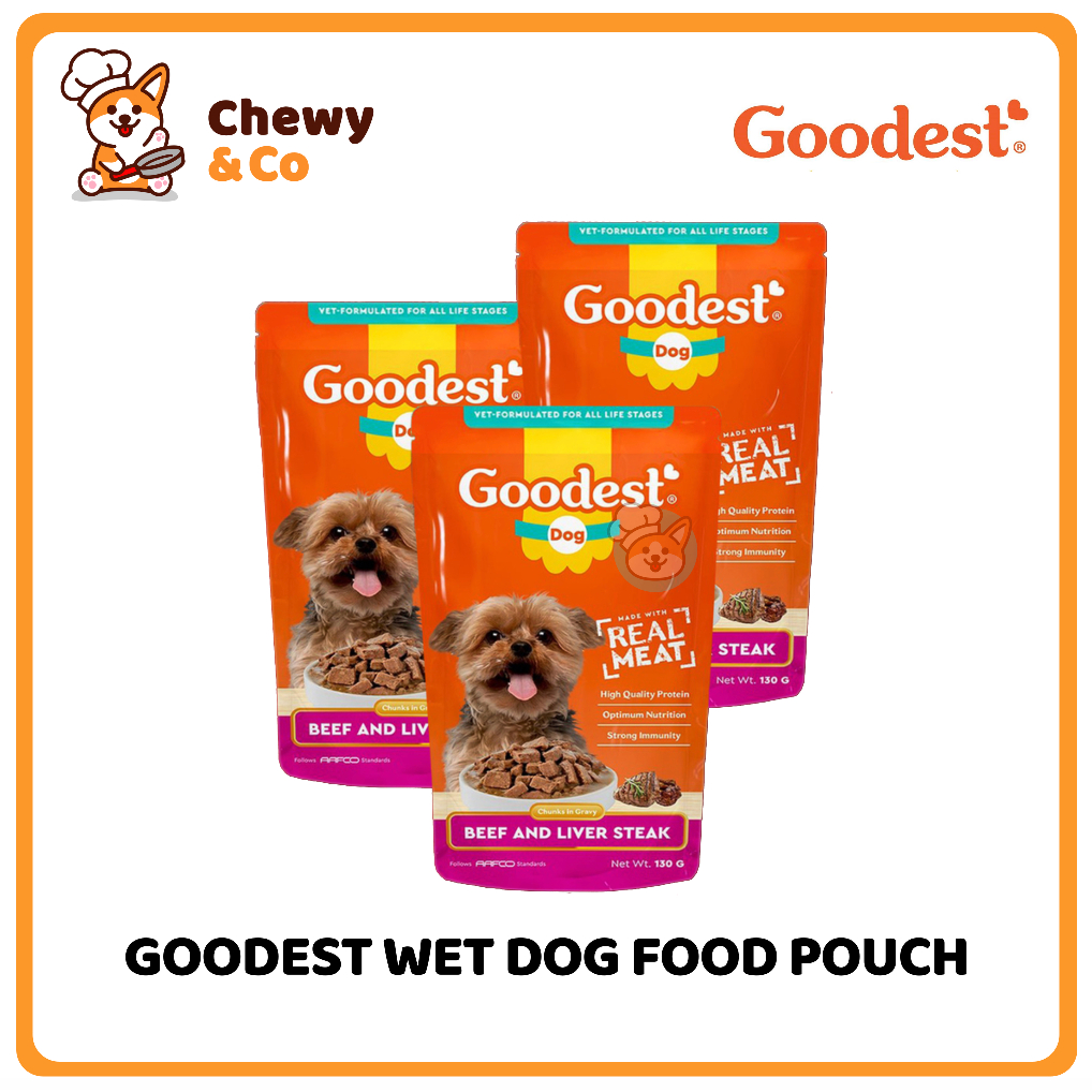 Goodest Dog Wet Food Pouch 130g | Shopee Philippines