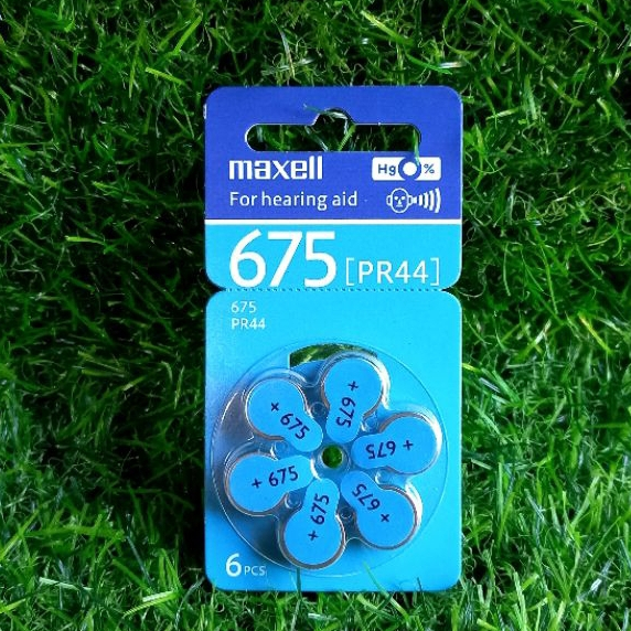 MAXELL / RENATA PR44 675 Hearing Aid Battery 100% ORIGINAL | Shopee ...