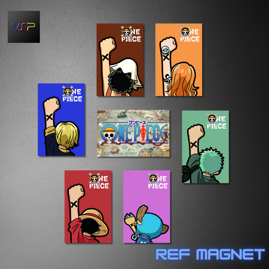 ONE PIECE Ref Magnet / Decorative Magnet ATM Size SOLD PER SET (7PCS ...