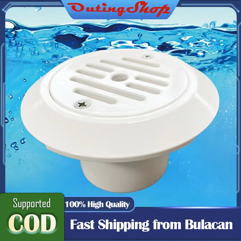 Pool Main Drain SP1424 White Round Floor Drain with Anti Blocking ...