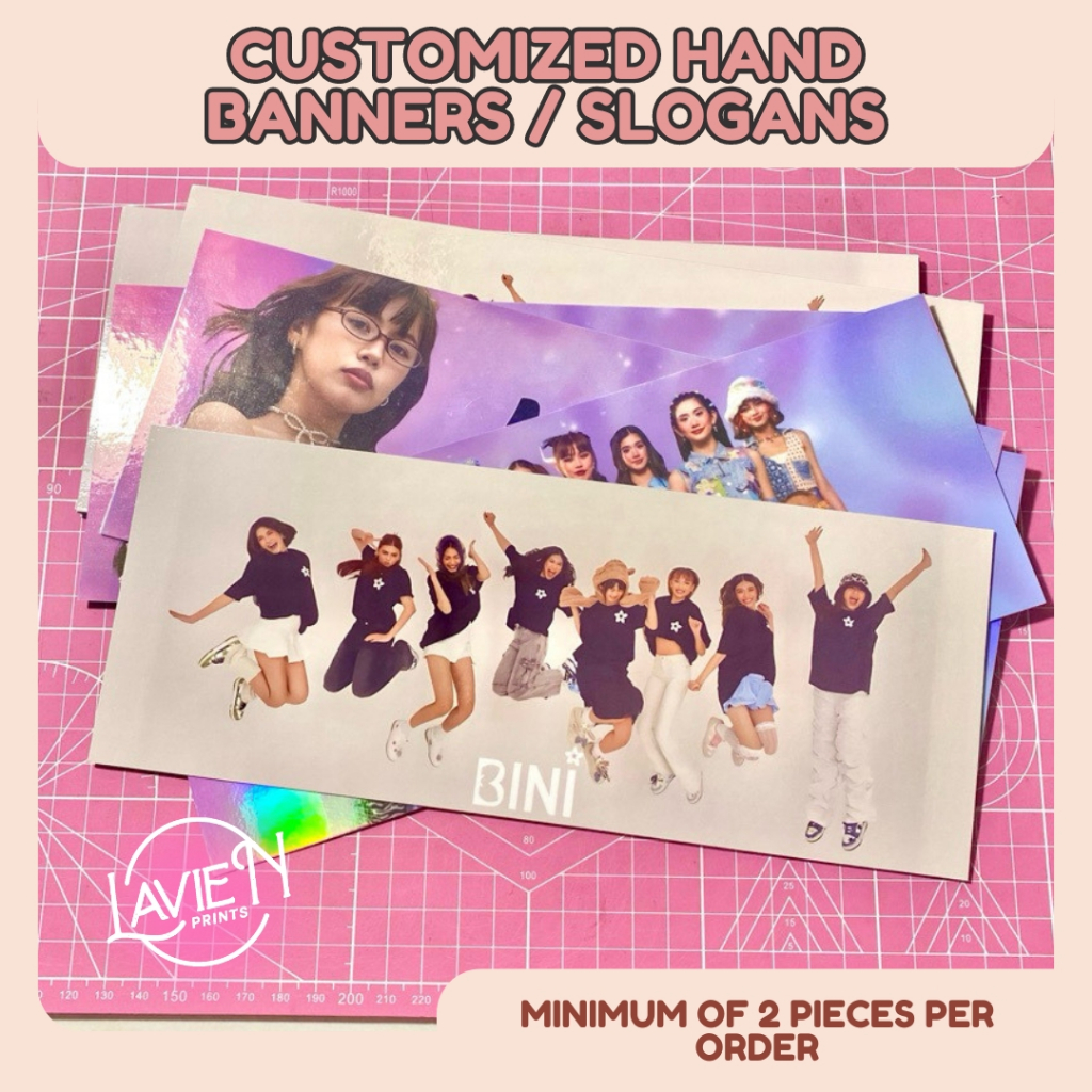 customized hand banner / slogan | Shopee Philippines