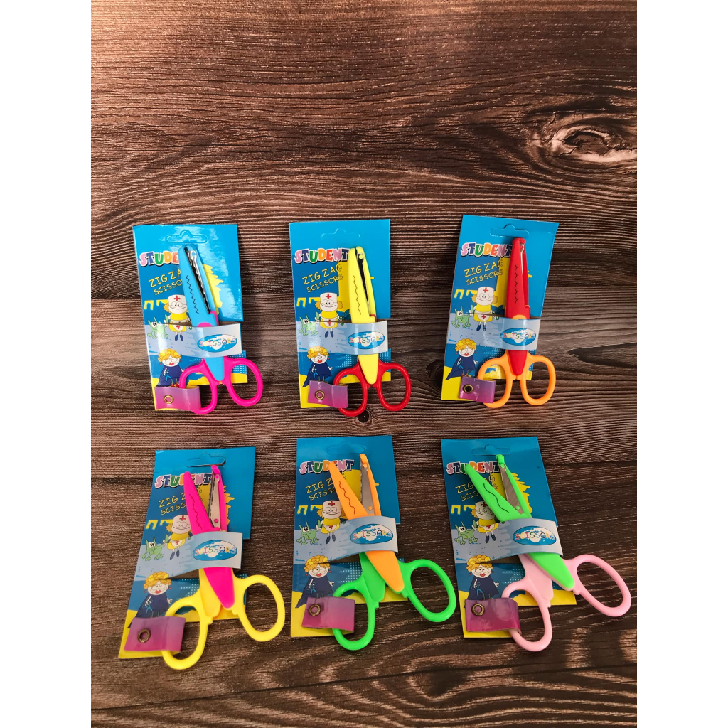 JLT Fancy stylish art and crafts students zigzag scissors | Shopee ...