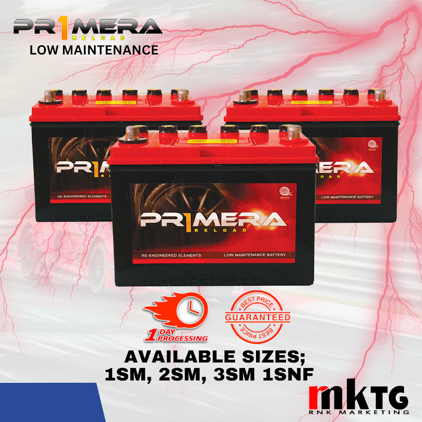 PRIMERA LOW MAINTENACE BATTERY (95E4IL) 6SM (BATTERY SOLUTION NOT ...
