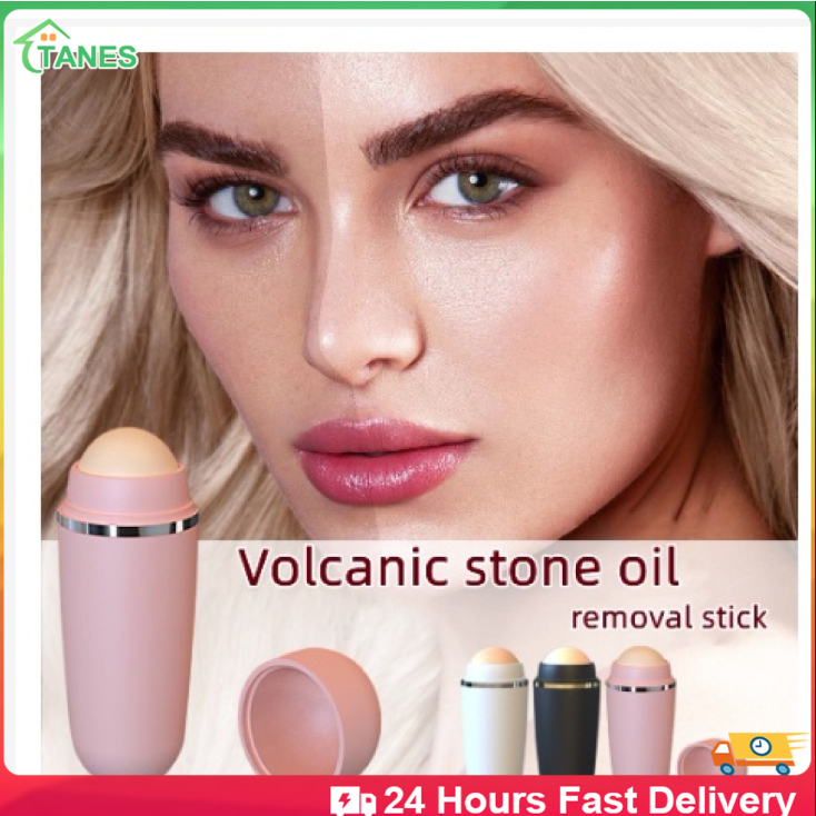 Facial Oil Absorbing Roller Natural Volcanic Stone Face T-zone Oil ...