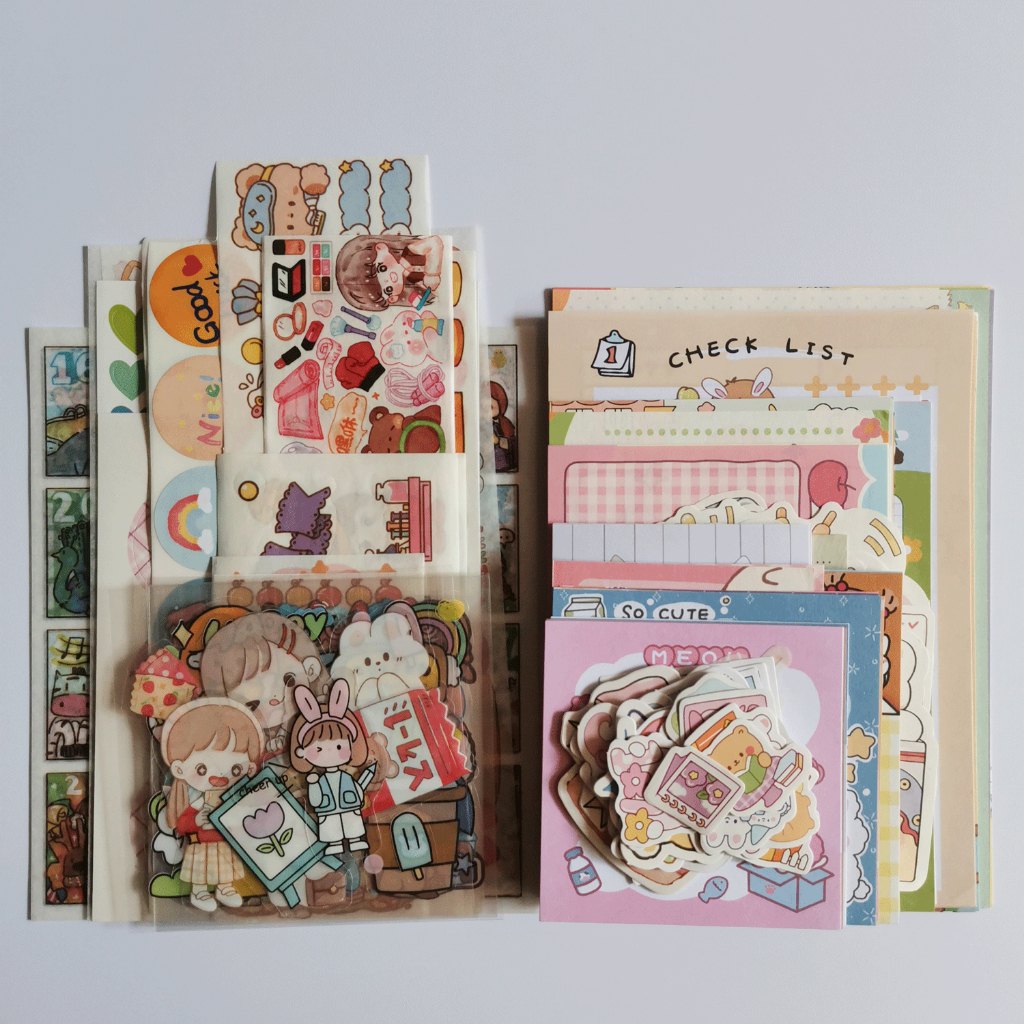 Kawaii Journal Kit | NO REPEAT | 160+ Inclusions | Stationery Bundle ...