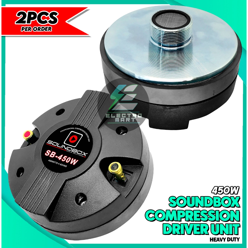 2PCS 450W SOUNDBOX Compression Driver Unit Heavy Duty (JBL/Peavey ...