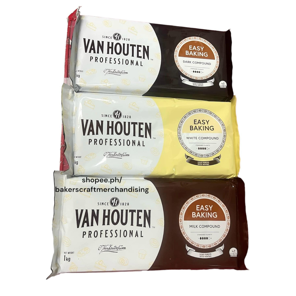 Van Houten Easy Baking Chocolate Compound 1 KG Net | Shopee Philippines