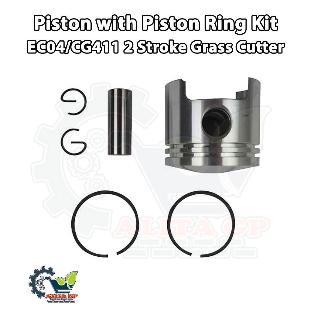 Piston With Piston Ring Kit EC04 , BC411, BG411, CG411 2 Stroke Grass ...