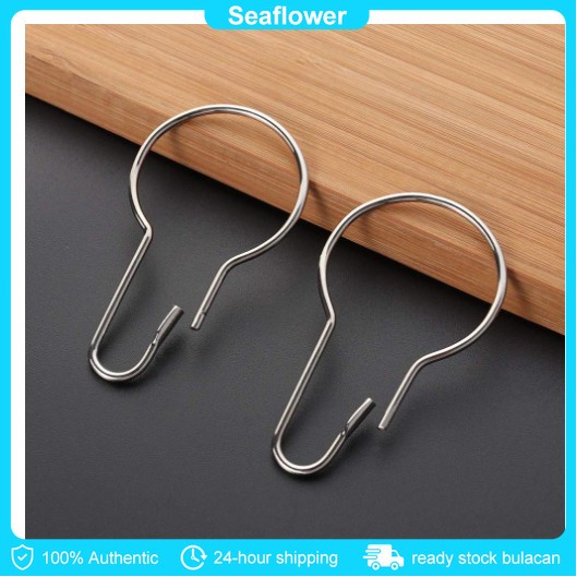 100pcs/tali Metal Gourd type hook Universal Curtain Hook Bathroom ...