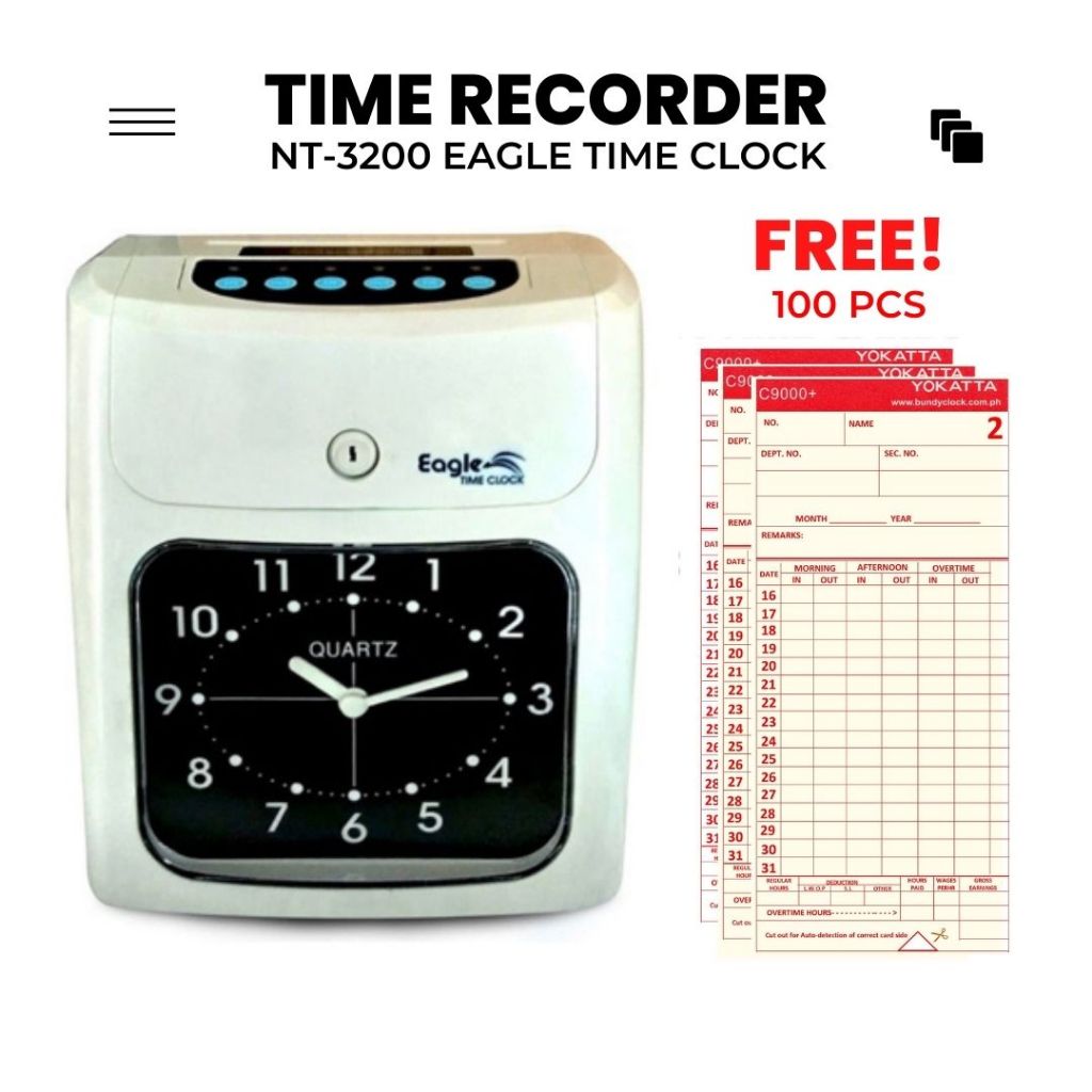 Bundy clock machine, Eagle time bundy clock, Electronic time recorder ...