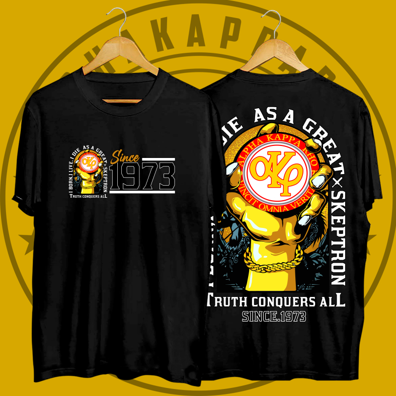 TEAM ITIK CLOTHING Alpha Kappa Rho ( hand with seal ) skeprton ...