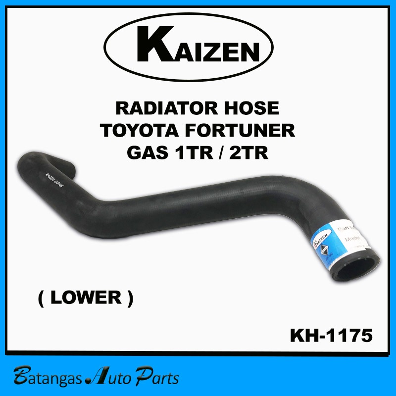 RADIATOR HOSE LOWER FOR TOYOTA FORTUNER GAS 1TR / 2TR PART NO : KH-1175 ...