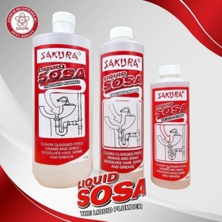 SAKURA LIQUID SOSA 250ML, 500ML, 1000ML PANGTANGGAL SA BARA FOR CLOGGED ...