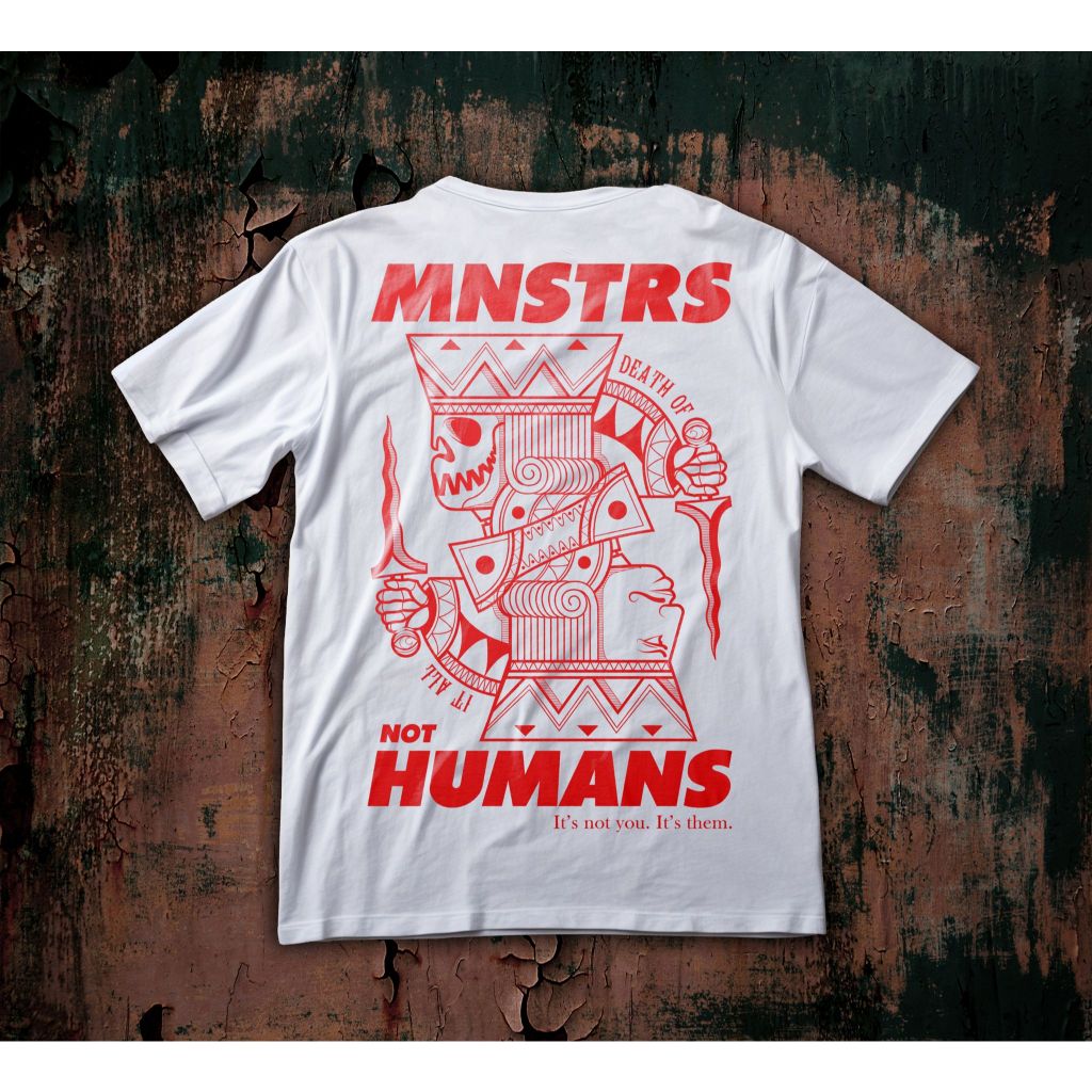MNSTRS Not Humans - Jack (Red Print) | Shopee Philippines