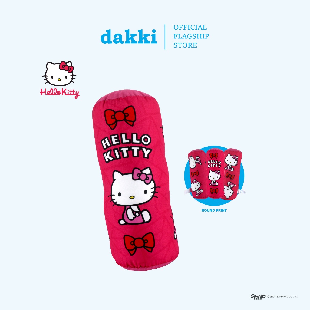 Dakki 6"x16" Hello Kitty Pink Bows Kiddie Bolster | Shopee Philippines