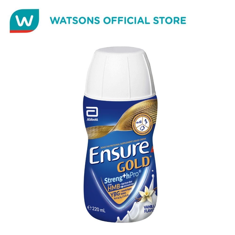 ENSURE Gold Vanilla Bottle HBM 220ml | Shopee Philippines