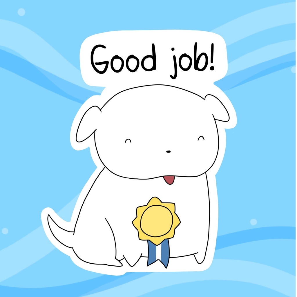 SSKAIT Spike Waterproof funny dog mood die cut sticker - Good job ...