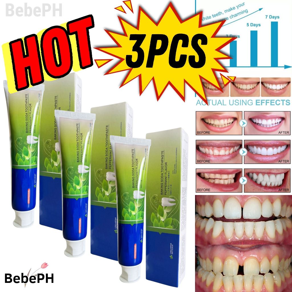 bebe.ph [HOT!! 3pcs] Japan Technology Baking Soda Whitening Peppermint ...