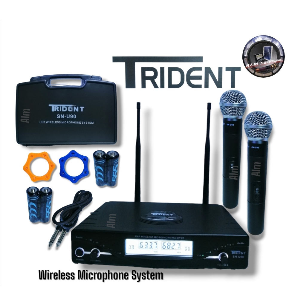 Trident SN U90 Uhf professional wireless Microphone system the americas ...