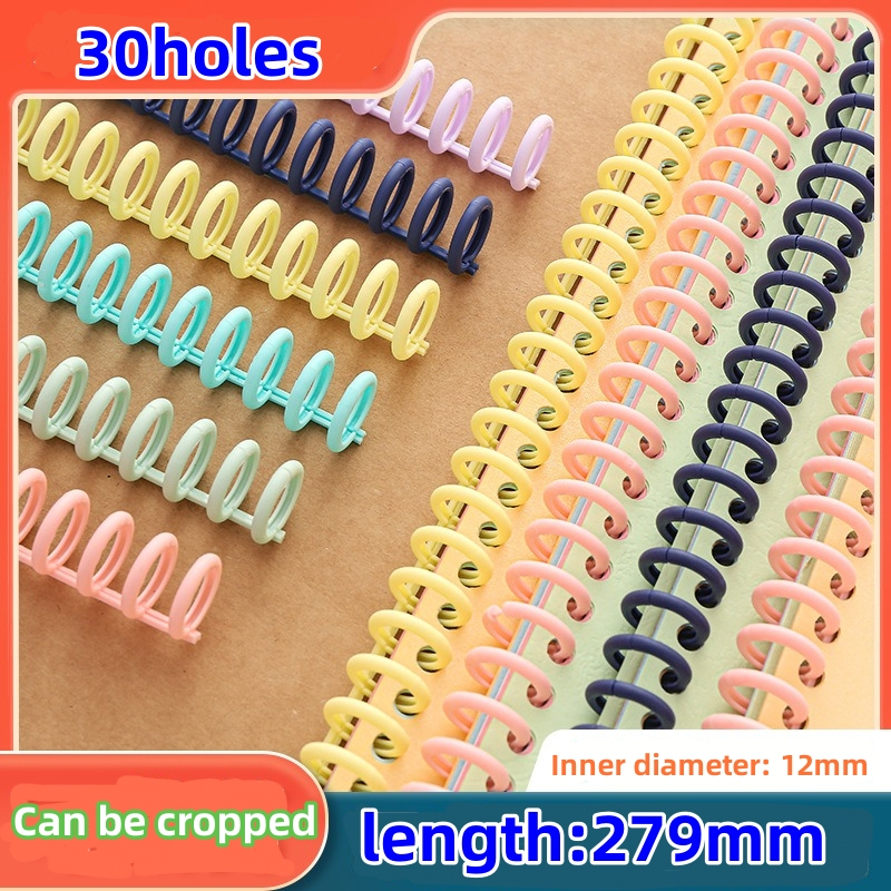 Macaron Plastic Binding Rings, 30-Hole, 12mm Inner Diameter | Shopee ...